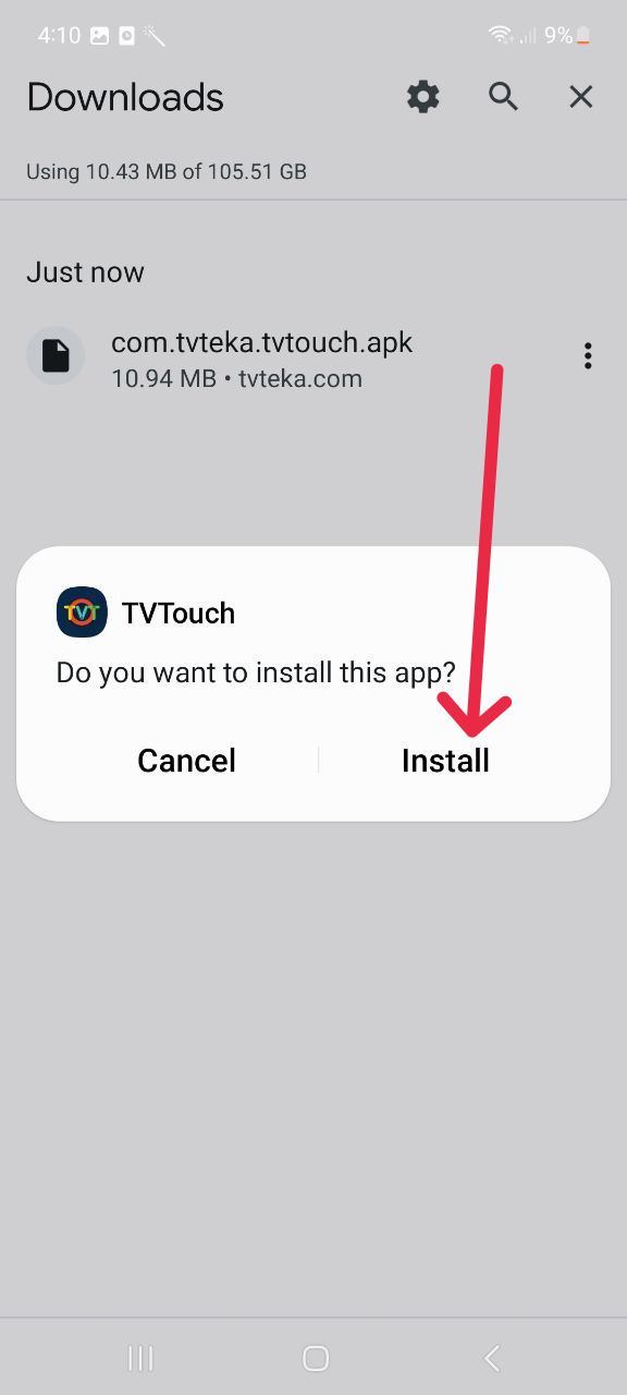 Watching on Android tablet or phone — TVteka